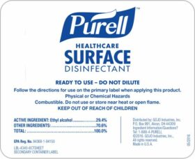 Bottle Label - PURELL® Healthcare Surface Disinfectant - GOJO ...