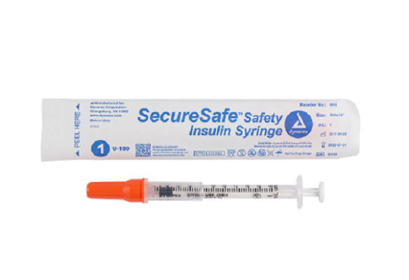 SecureSafe Safety Syringes - Dynarex - 8904 - Ocean Medical Supply