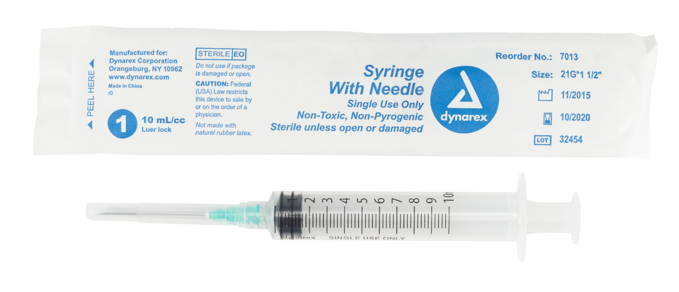 Syringes With Needle - Dynarex - 7013 - Ocean Medical Supply